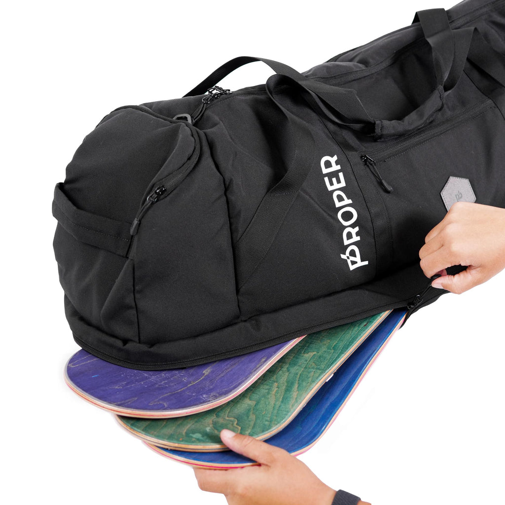 Proper duffle Bag Black | Preduce Skateboards