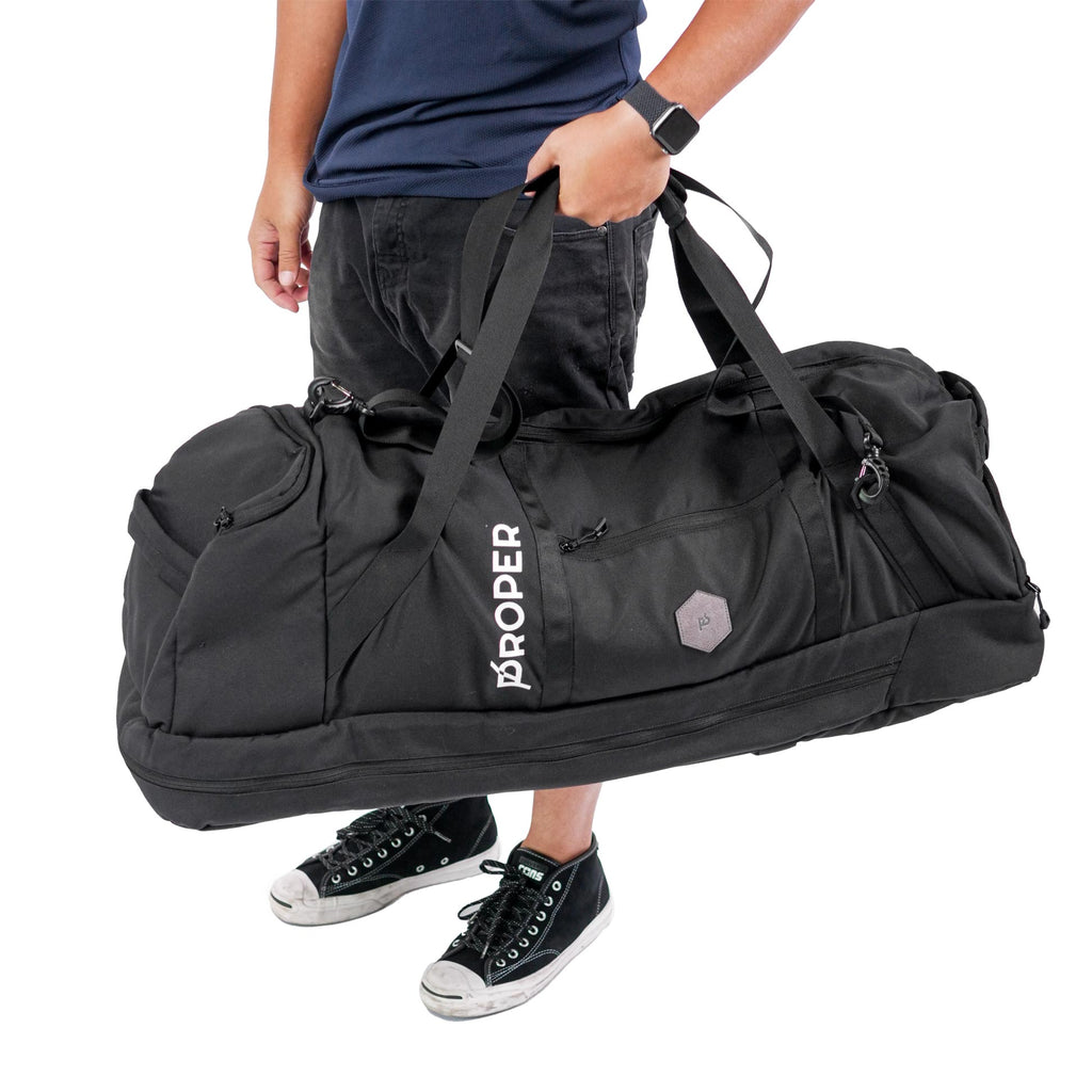 Proper duffle Bag Black | Preduce Skateboards