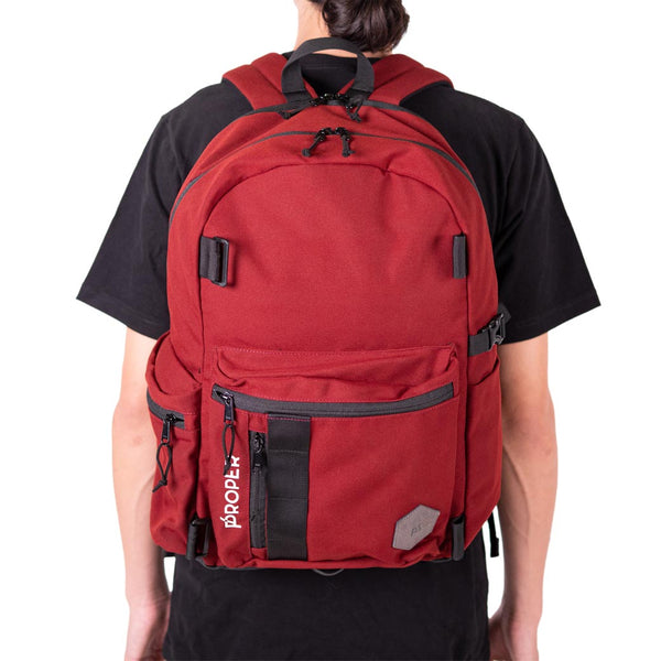Proper Backpack Maroon| Preduce Skateboards