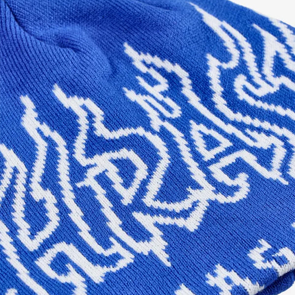 Thrasher Fire Outlined Skully Beanie Blue – Preduce